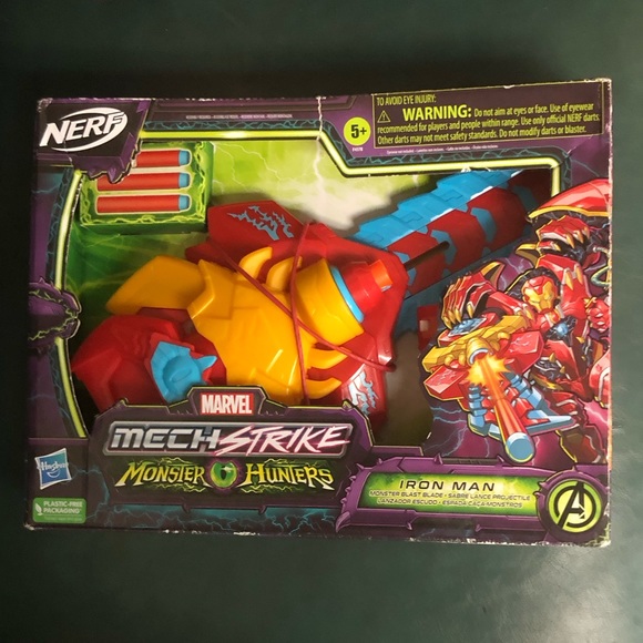 Nerf | Toys | Nerf Marvel Mech Strike Monster Hunters Iron Man Monster ...